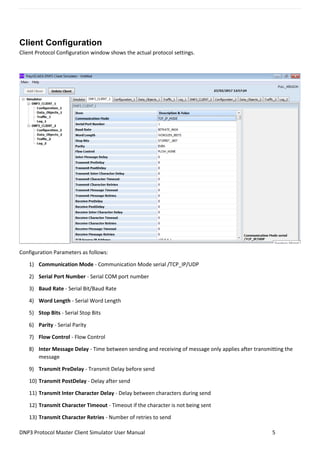dnp3 Protocol Master Client simulator user manual | PDF