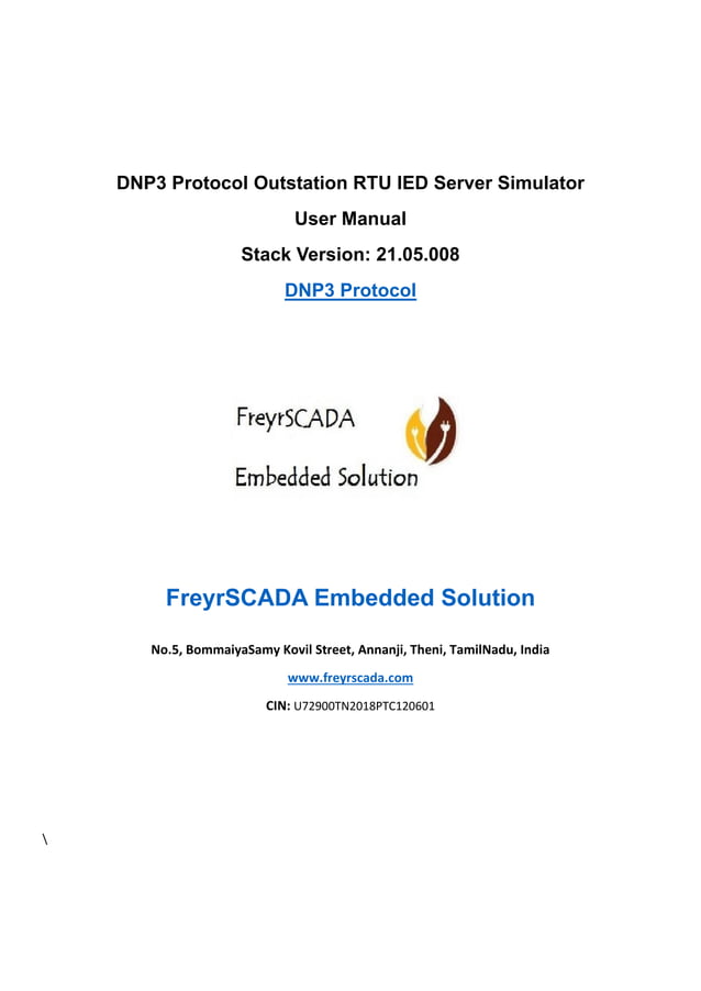 dnp3 Protocol Outstation Server IED RTU Simulator user manual | PDF