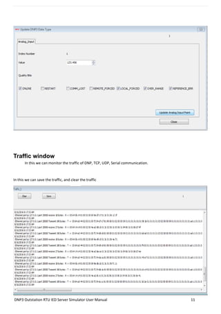 dnp3 Protocol Outstation Server IED RTU Simulator user manual | PDF