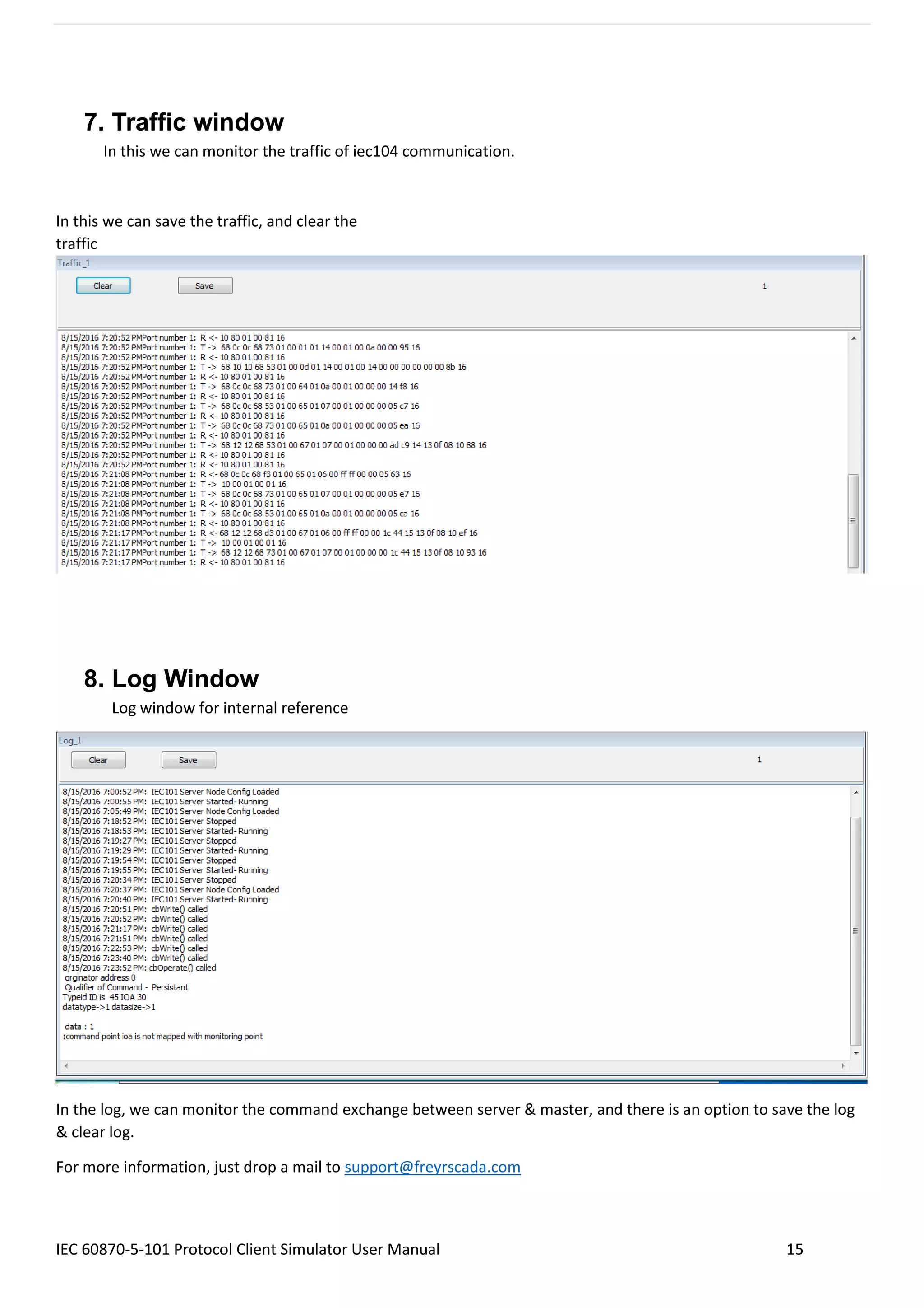 IEC 60870-5 101 Protocol client Master simulator User manual | PDF
