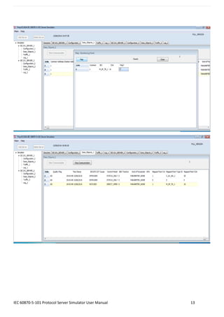 IEC 60870-5 101 Protocol Server Simulator User manual | PDF