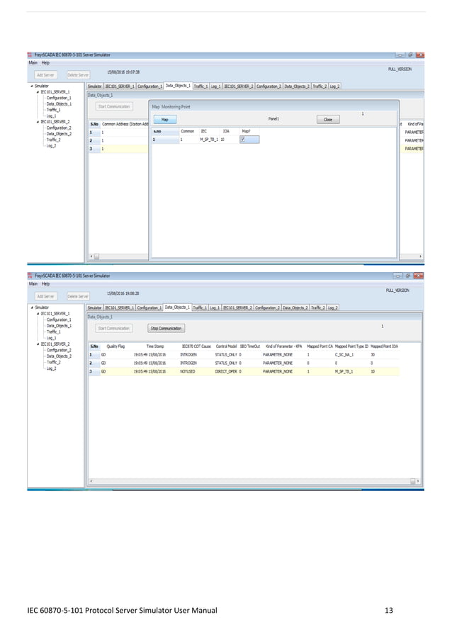 IEC 60870-5 101 Protocol Server Simulator User manual | PDF
