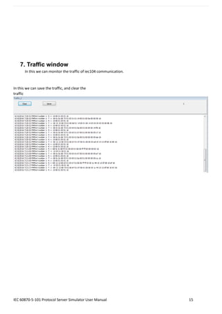 IEC 60870-5 101 Protocol Server Simulator User manual | PDF