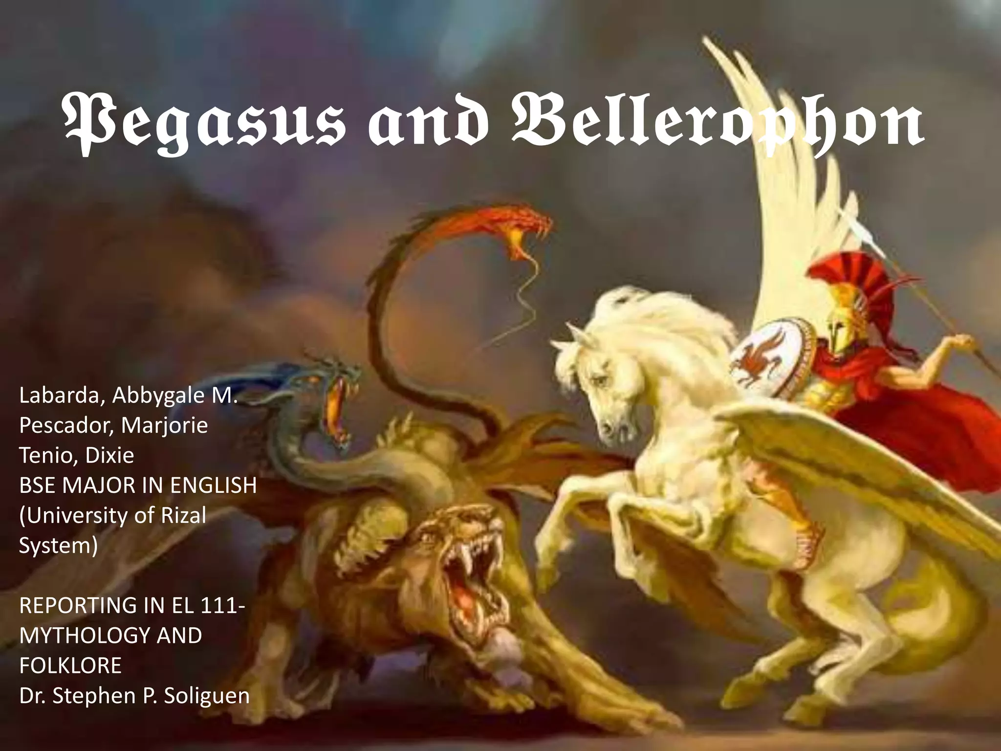 Freytags pyramid of Pegasus and Bellerophontes | PPT