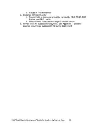 FRG Road to Deployment | PDF