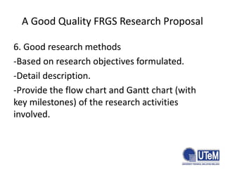 Tips for FRGS Application | PPTX