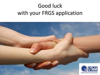 Tips for FRGS Application | PPTX