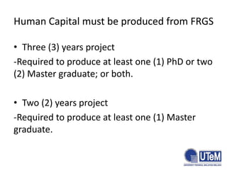 Tips for FRGS Application | PPTX