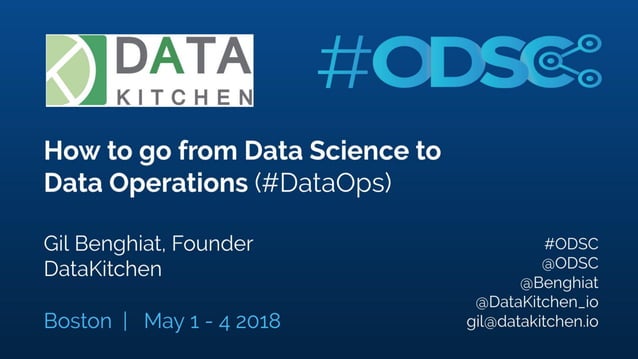 ODSC data science to DataOps | PDF | Web Development | Internet