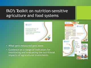 Introducing the FAO Compendium of Indicators for Nutrition-sensitive ...