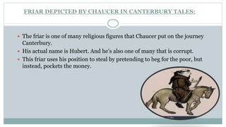 Canterbury Tales Friar Hubert