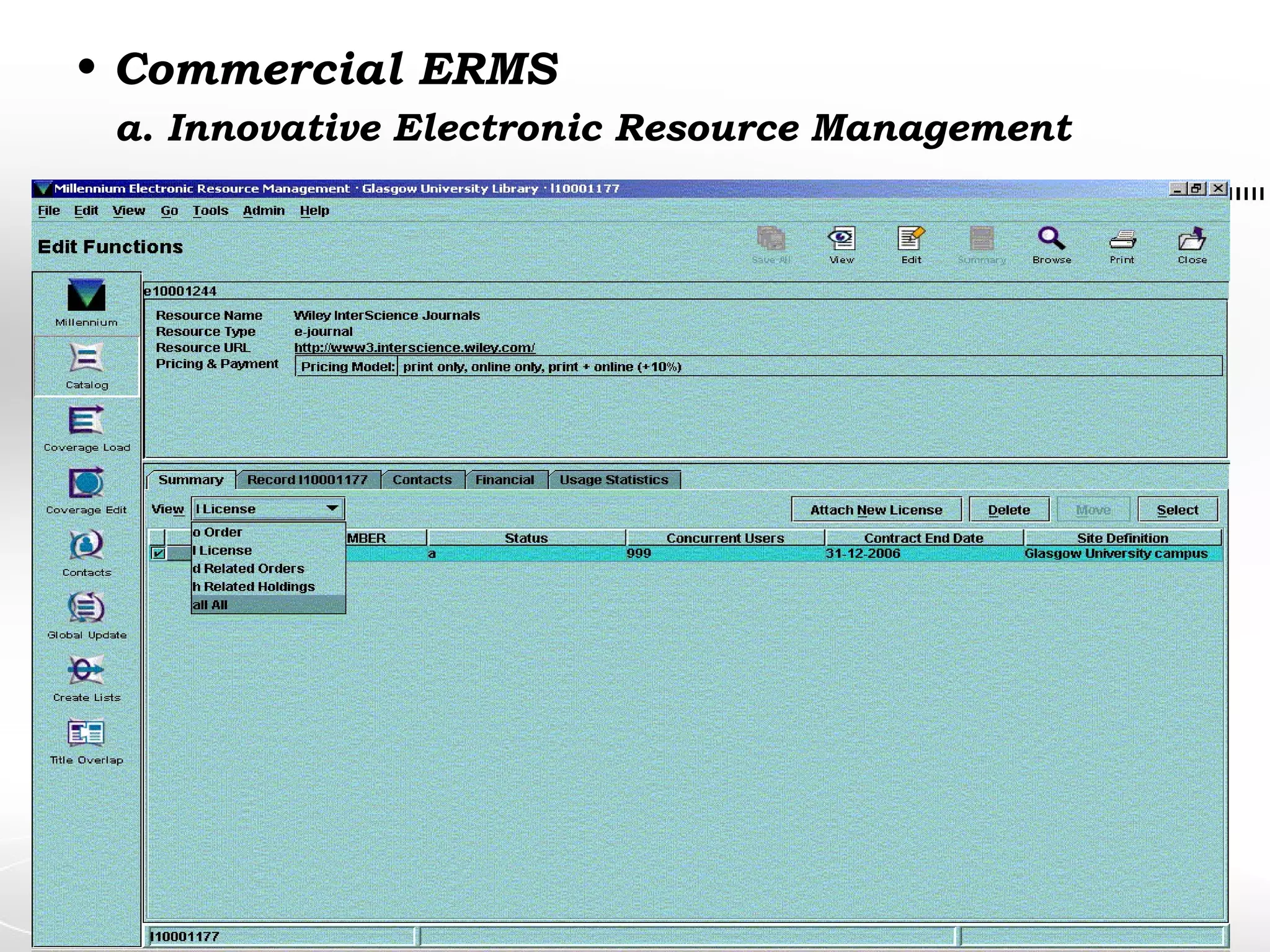 Electronic Resource Management Systems | PPT