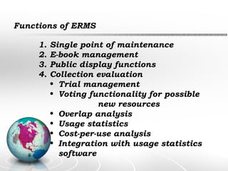 Electronic Resource Management Systems | PPT