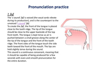Fricative Sounds.pdf pronunciacion de las letras | PPT