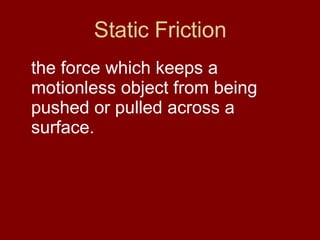 Friction | PPT