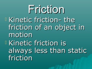 Friction STHS | PPT