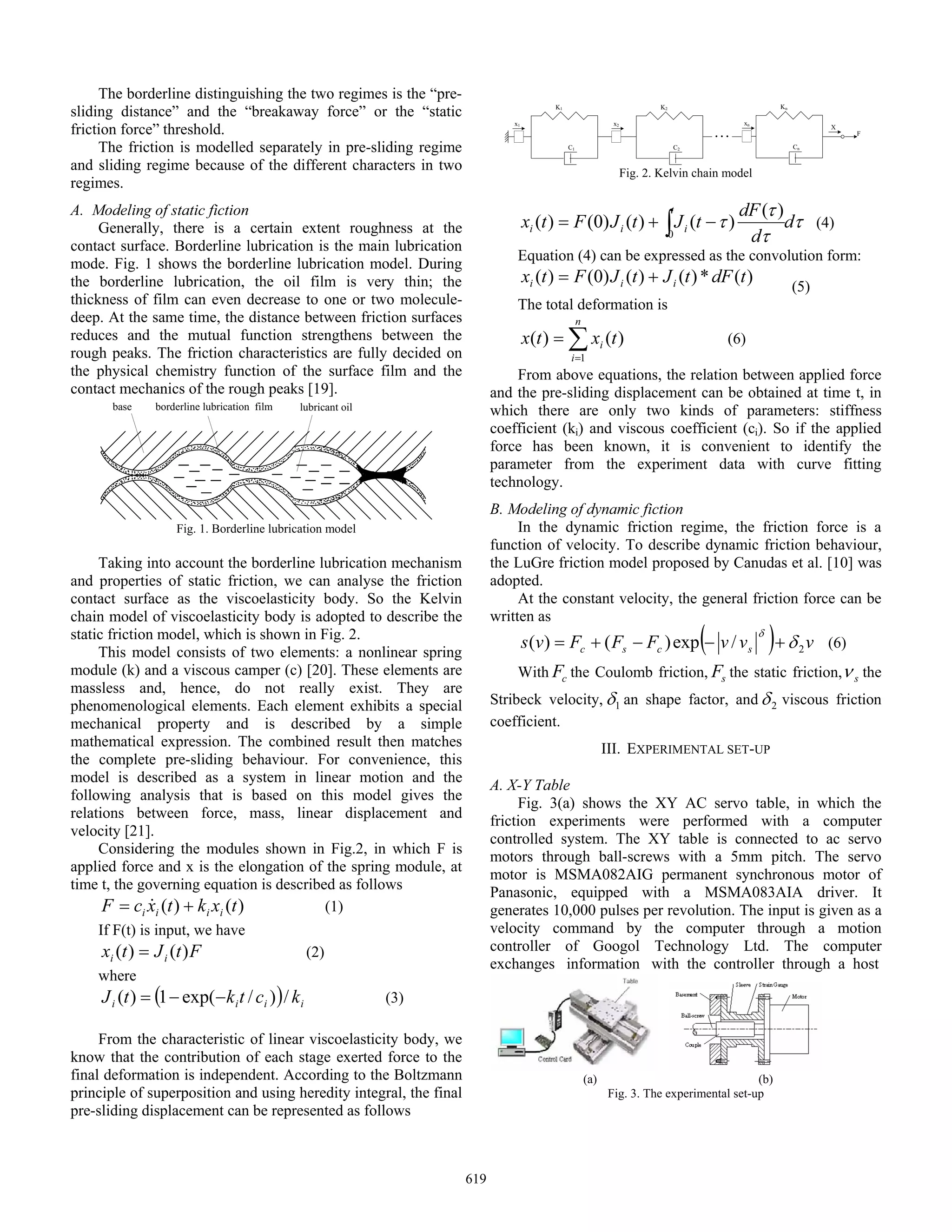 Modeling and Simulation of Nonlinear Friction in XY AC Servo Table | PDF