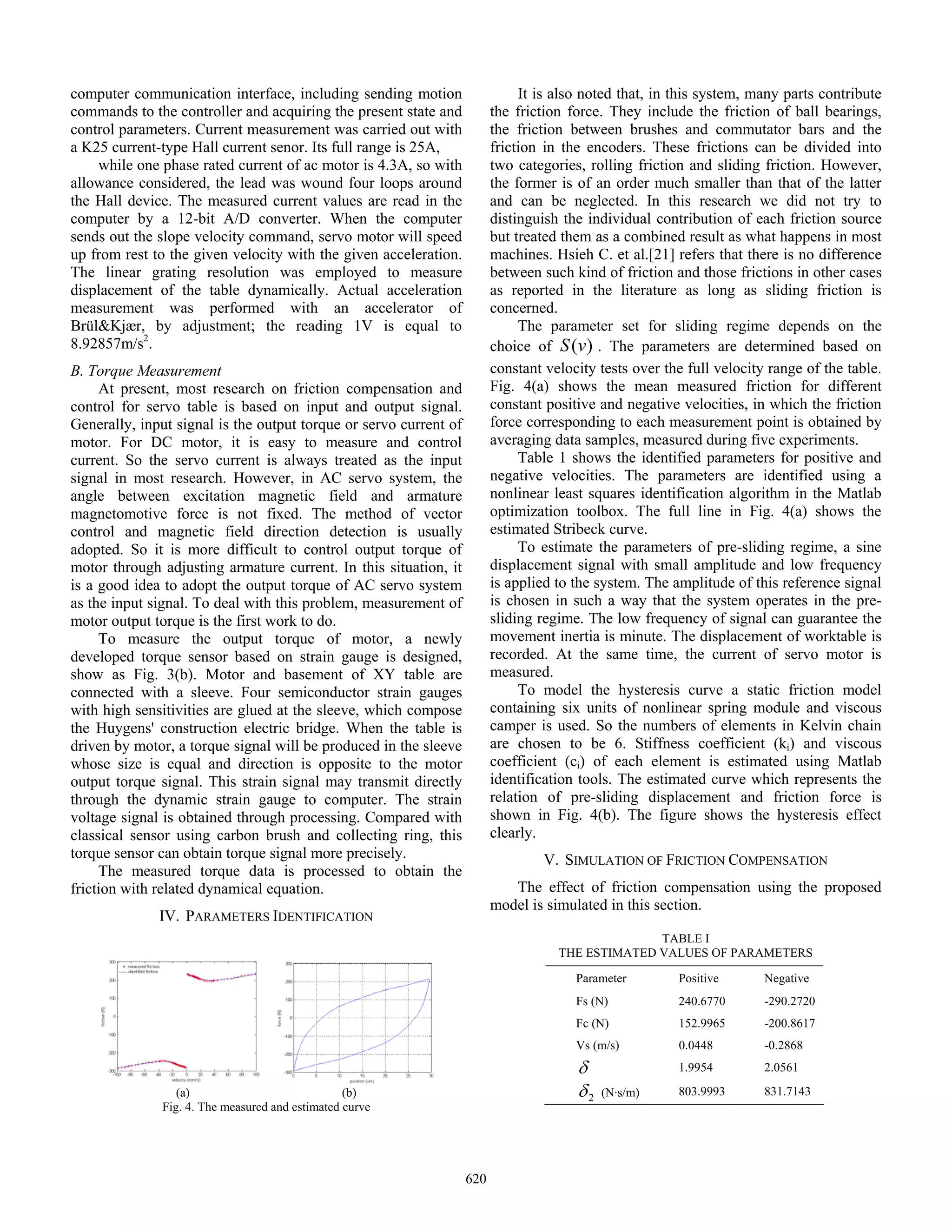 Modeling and Simulation of Nonlinear Friction in XY AC Servo Table | PDF