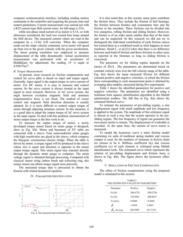 Modeling and Simulation of Nonlinear Friction in XY AC Servo Table | PDF