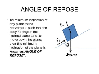 Friction, types of friction and different laws of friction | PPT