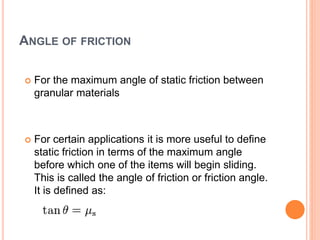 FRICTION | PPTX | Physics | Science