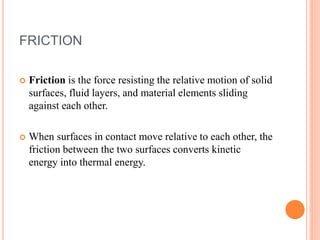 FRICTION | PPTX