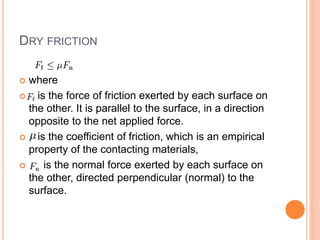 FRICTION | PPTX | Physics | Science