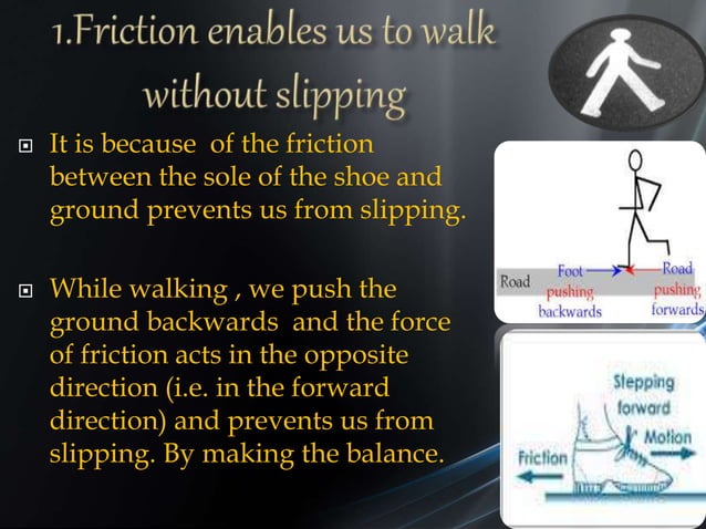 FRICTION (advantages and disadvantages) | PPT | Free Download