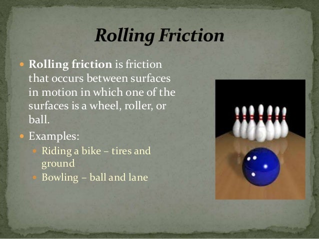 Rolling Friction Examples