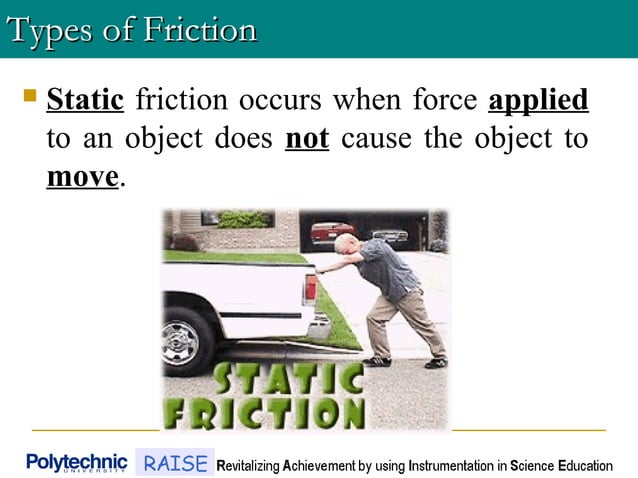 Friction | PPT | Physics | Science