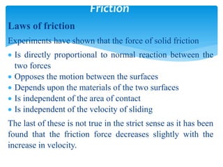 Friction | PPTX | Physics | Science