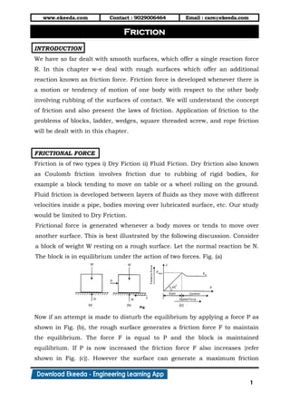 Friction | PDF