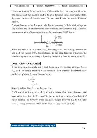 Friction | PDF
