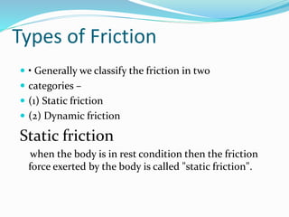 Friction | PPTX | Physics | Science
