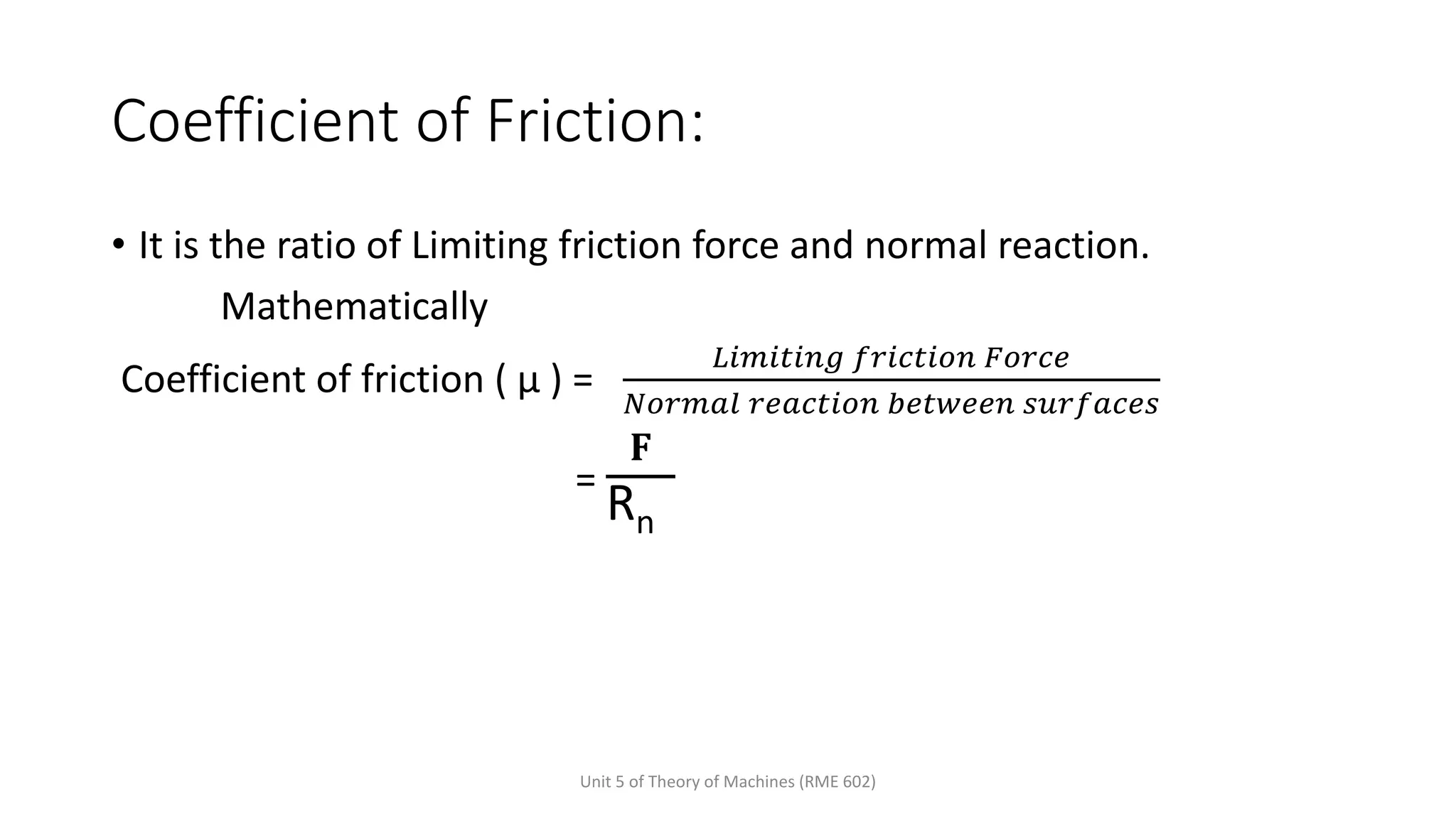 Friction | PDF