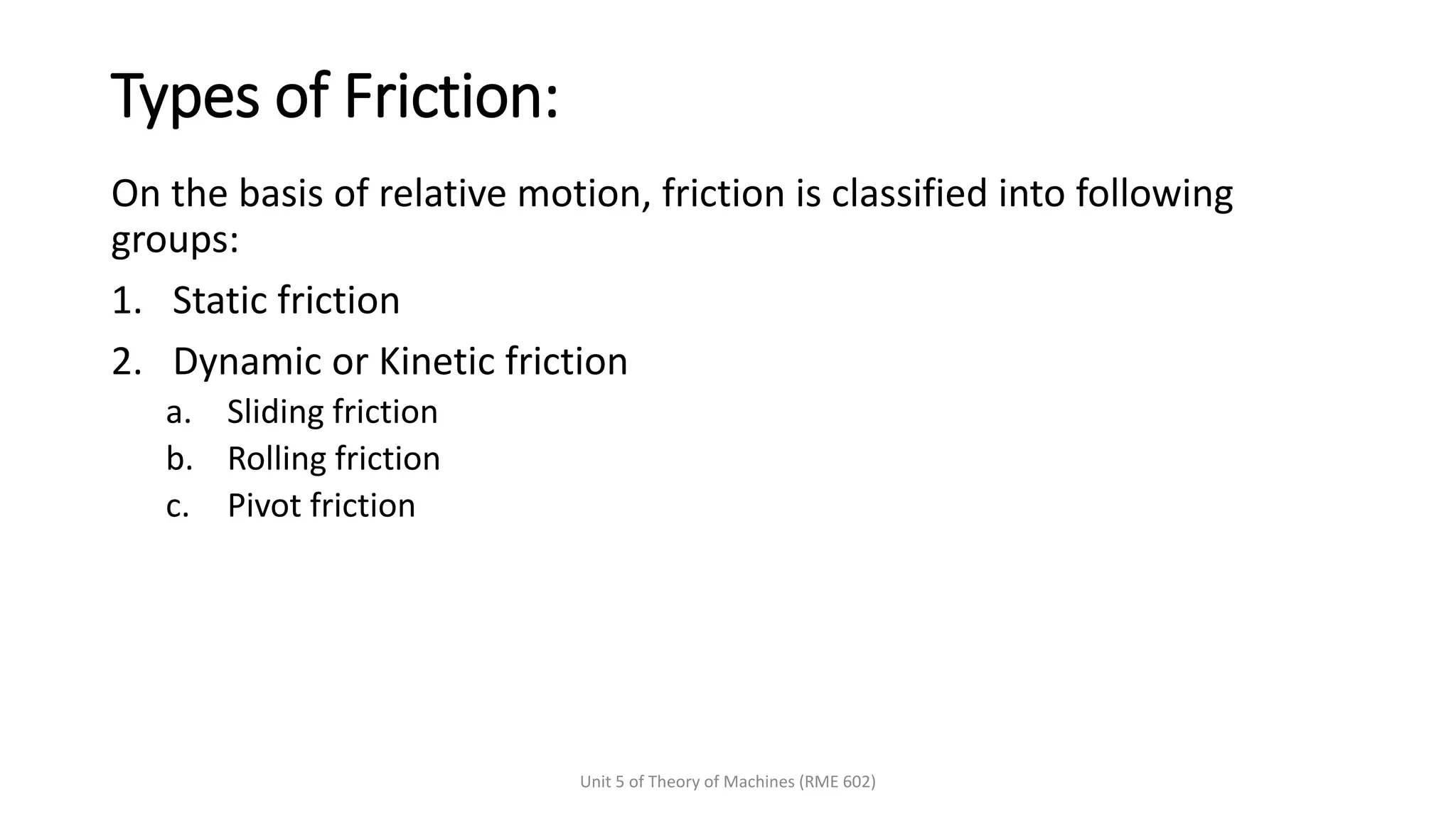 Friction | PDF