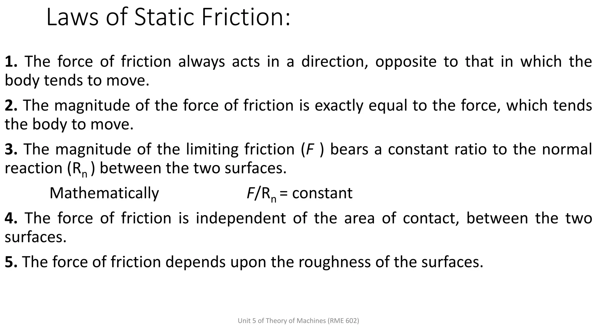 Friction | PDF