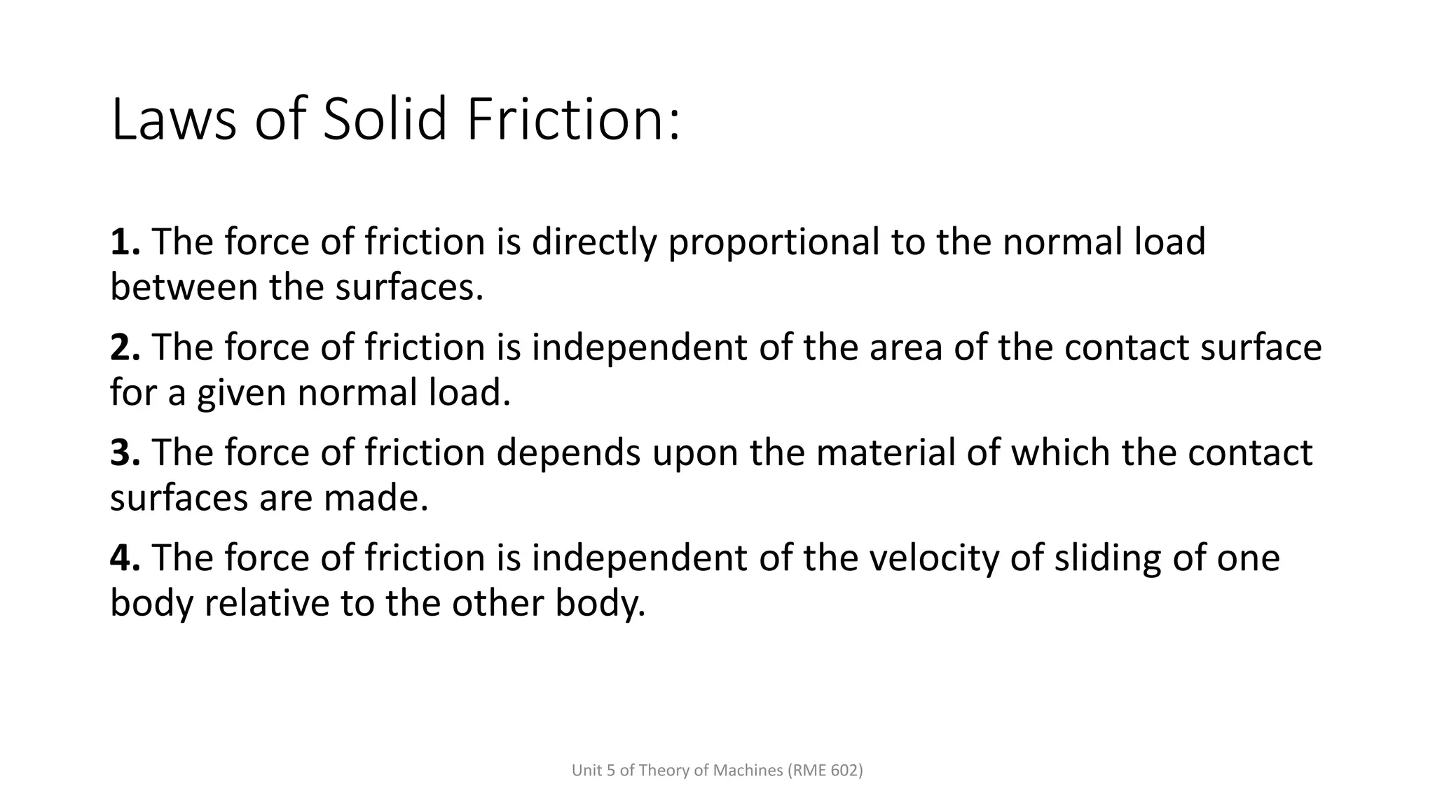 Friction | PDF