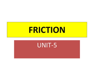 Friction | PPT