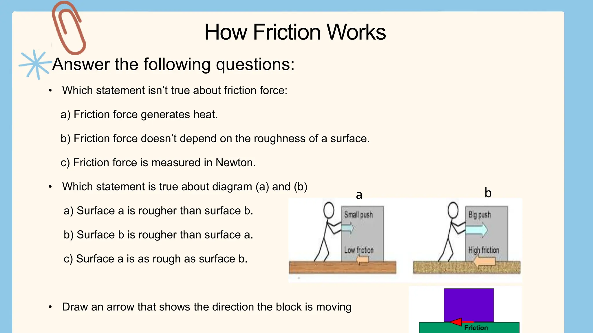 Fantastic force of friction flipped classroom power point presentation ...