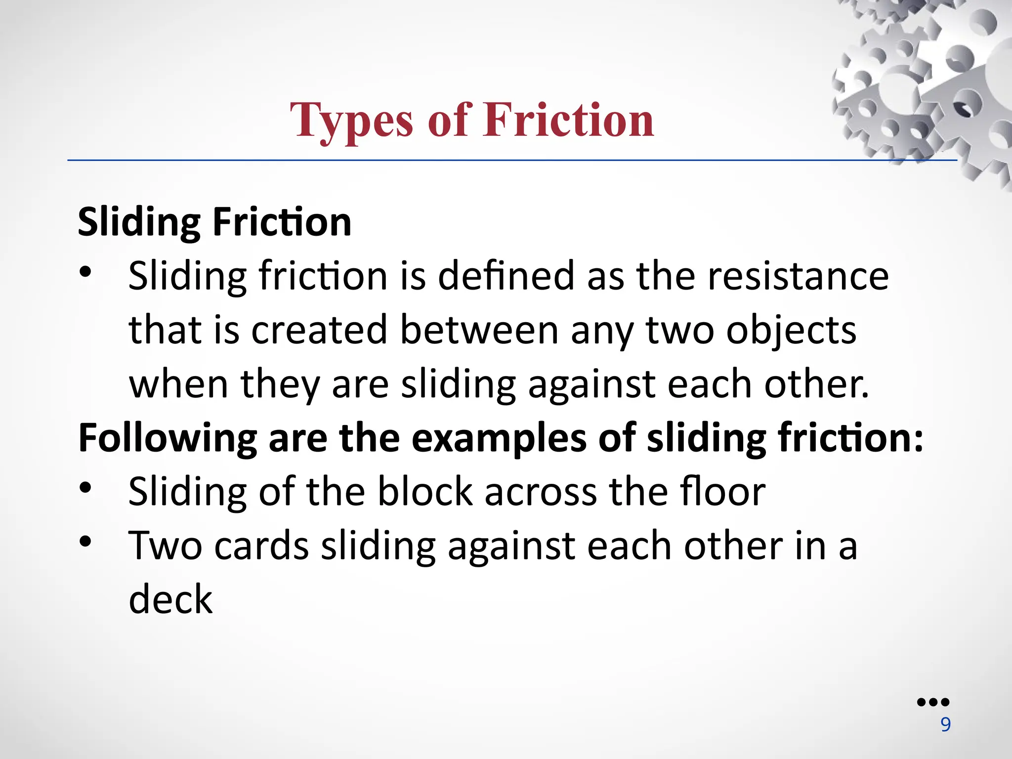Friction, factors affecting friction,types of friction, | PPTX ...