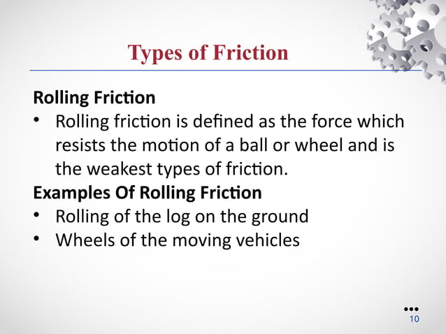 Friction, factors affecting friction,types of friction, | PPTX | Physics | Science