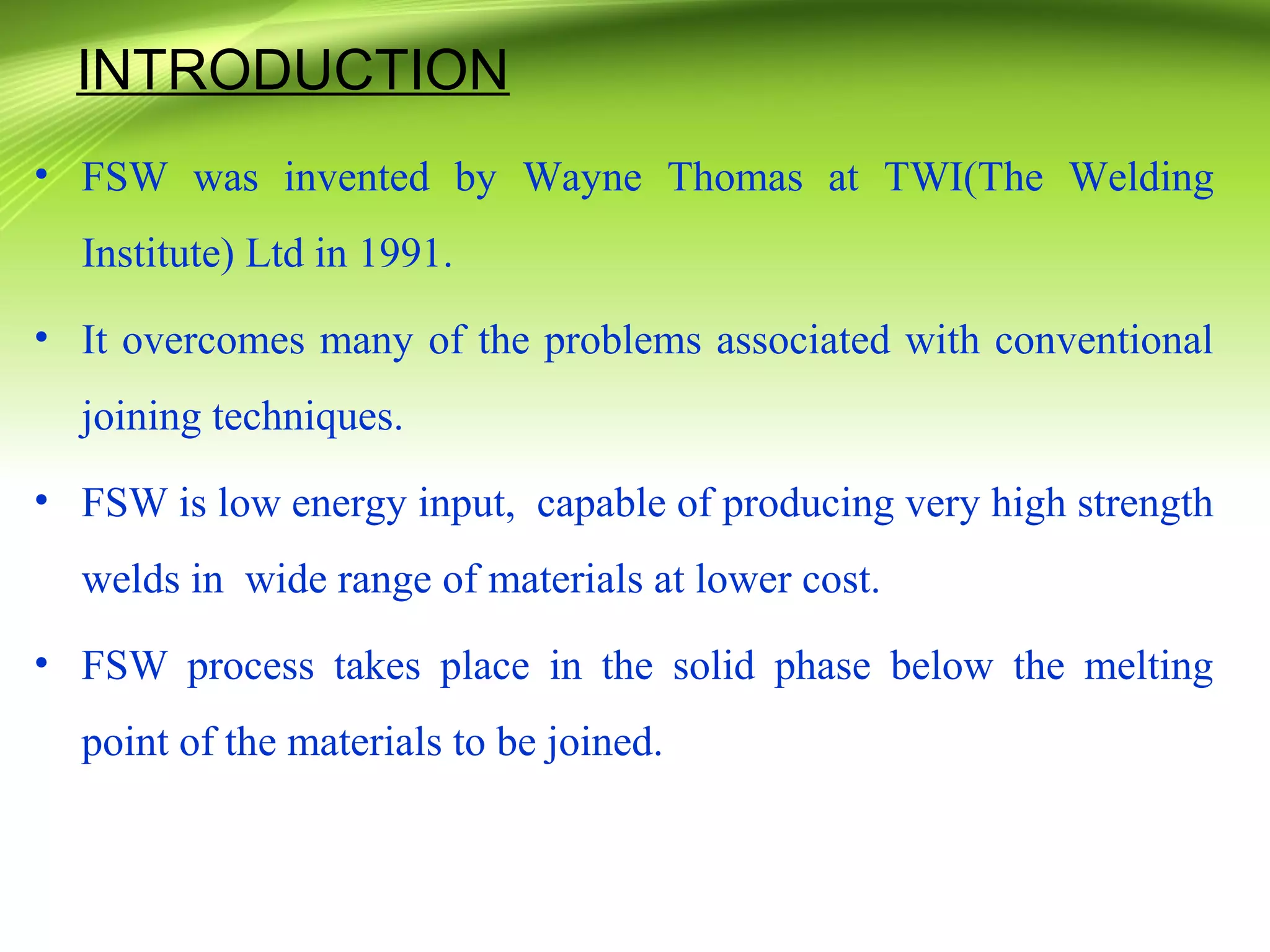 Friction stir-welding (2) | PPT