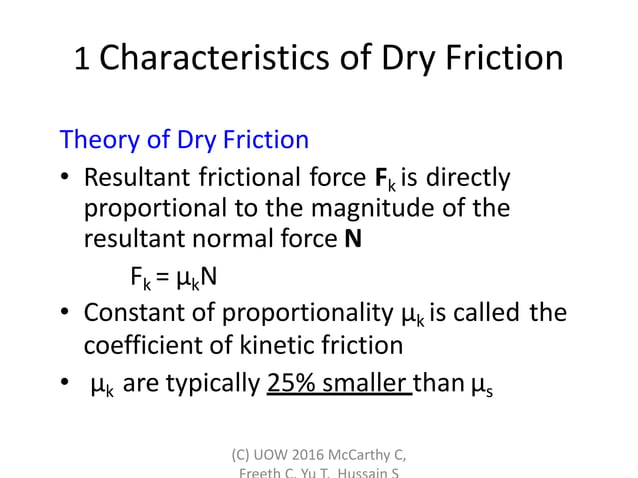 statics first year engineering friction questions | PPT