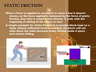 Example Of Static Friction In Daily Life