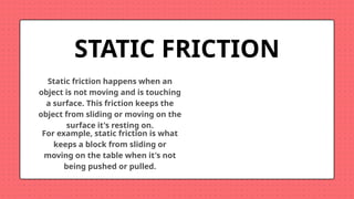 Friction and Gravity Education Presentation in Peach and Yellow ...