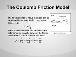 Friction and lubrication (presentation) | PPT