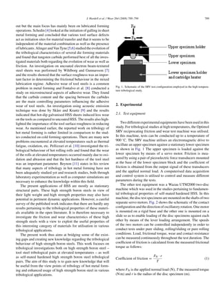 Friction and wear behaviour of high strength boron steel | PDF