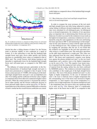 Friction and wear behaviour of high strength boron steel | PDF