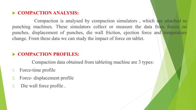 compaction of tablet | PPTX | Chemistry | Science